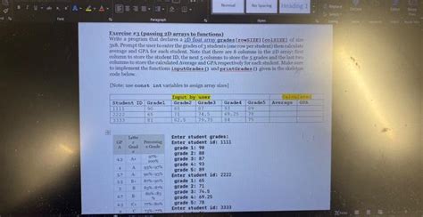 exercise 3 rasssing 2 d arrays to functions 3x8