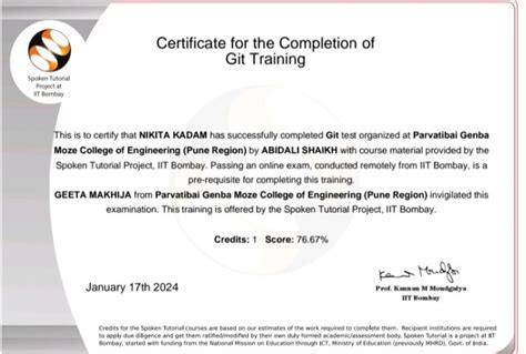 Nikita Kadam On Linkedin Iitbombay Git Spokentutorial