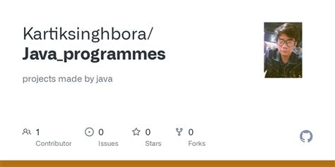 Github Kartiksinghborajavaprogrammes Projects Made By Java