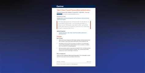 Take 3 Steps Towards Passwordless Authentication Key Insights From Gartners 2023 Report