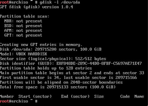 Installing Arch Linux With GUI On GPT Disks Sashabrava Blog