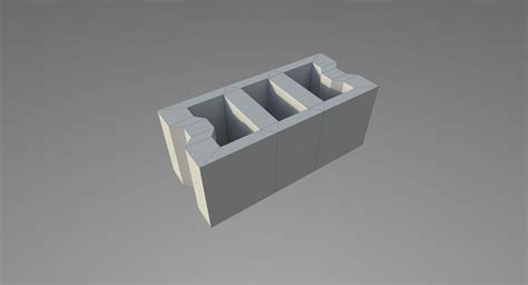 Cinder Block 3d Model 29 Fbx Obj Max 3ds Free3d