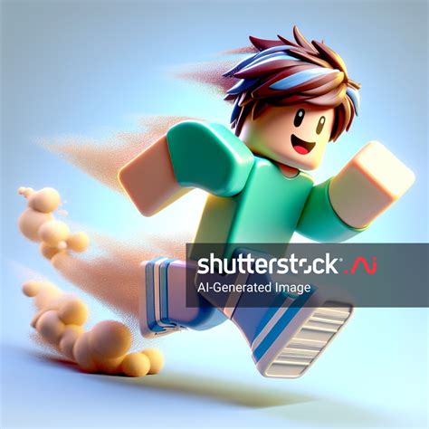 Roblox Character Run Imagen Generada Por Ia 2447452119 Shutterstock