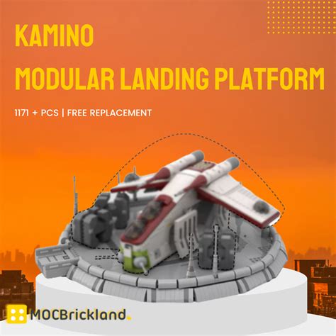 Kamino Modular Landing Platform MOC 116074 STAR WARS With 1171 Pieces MOC Brick Land