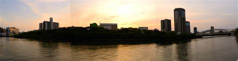桜ノ宮公園からの夕方 GANREF