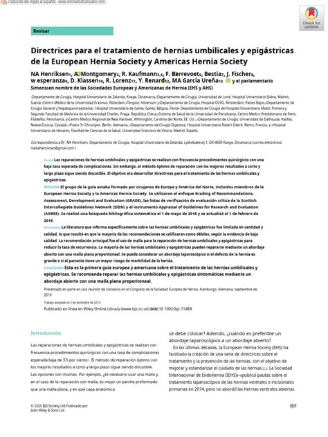 Hernia Umbilical Enes Pdf Obesidad Cirugía