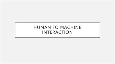 Human Computer Interfacepptx