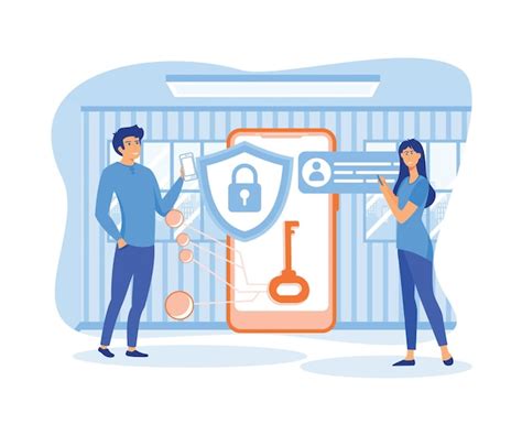 Premium Vector Data Protection Concept People Protect Data Security