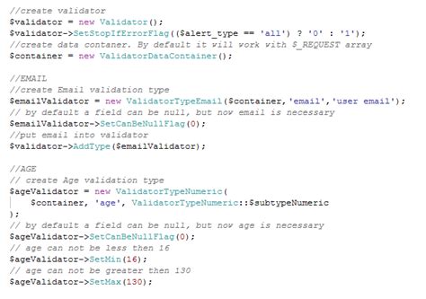 Apphp Data Validator Validate Sets Of Values In Different Ways Php Classes