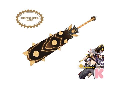 Genshin Impact Cosplay Arataki Itto Cosplay Mace Digital 3d Model Files Etsy