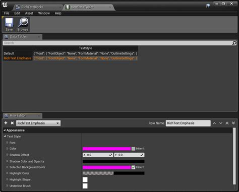 Umg Rich Text Block Unreal Engine Documentation