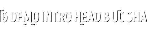 DEMO Intro Head B UC Shade Regular Free Fonts Helvetica Neue Font