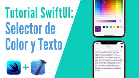 Tutorial Swiftui Español Selector De Color Y Texto Youtube