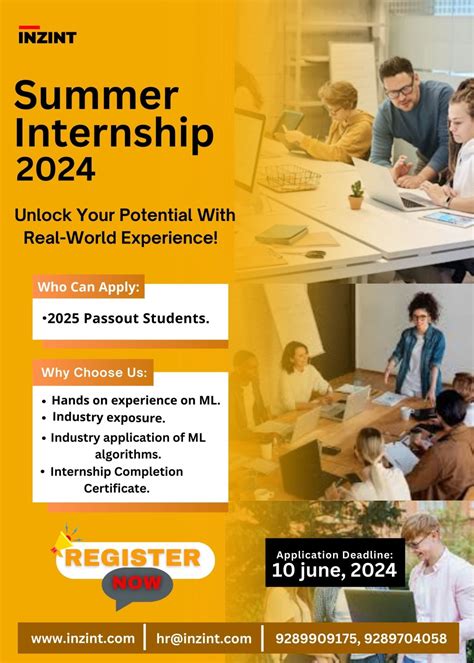 Inzint On Linkedin Summerinternship2024 Internship Machinelearning Python
