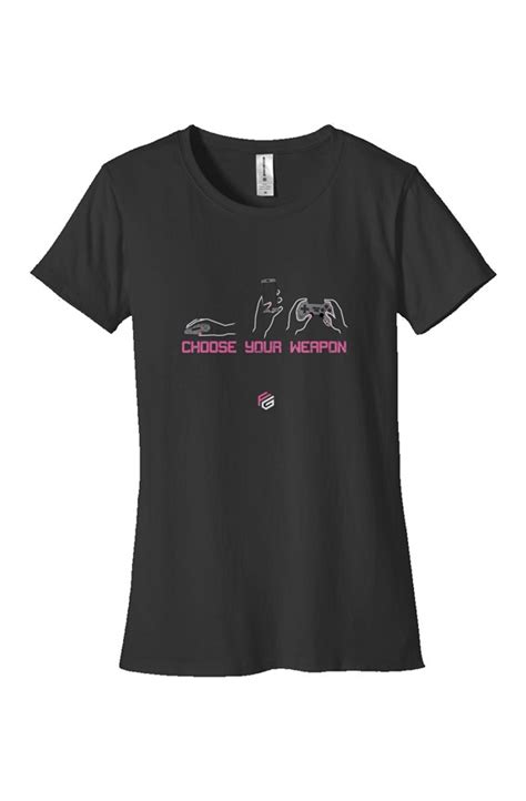 Choose Your Weapon Ladies Cut Tee Femme Gaming