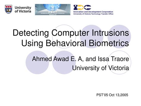 ppt detecting computer intrusions using behavioral biometrics