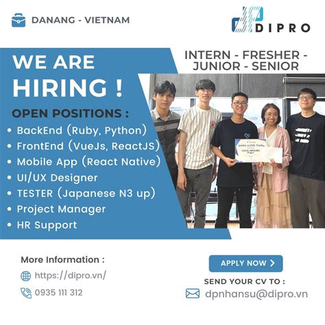 It Frontend Backend Java Ruby Python Designer Reactjs Vuejs Reactnative Tester ベトナムディプロ