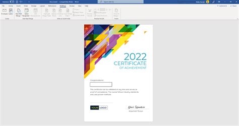 How To Send Digital Certificates For Free With Office Mail Merge