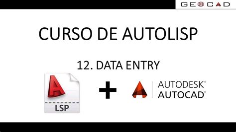 12 Data Entry Autocad Autolisp Youtube
