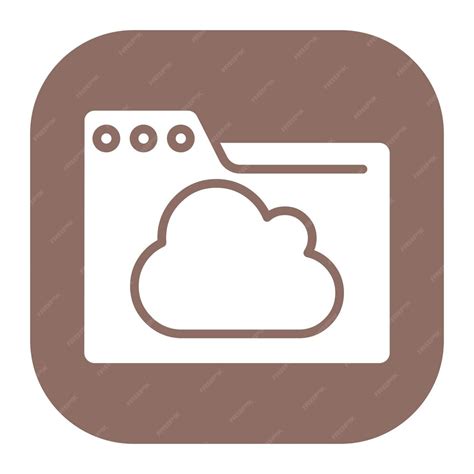 Premium Vector Cloud Folder Icon