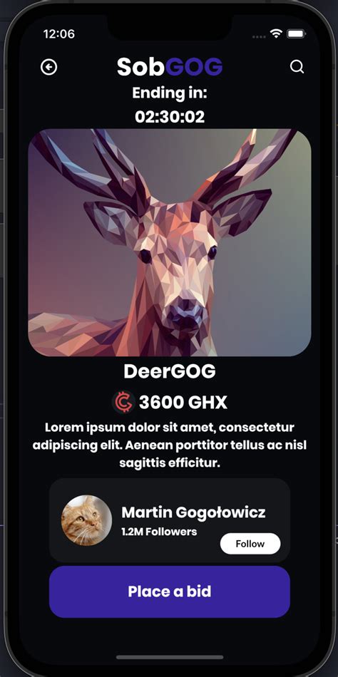 Nft Marketplace App Ui With Support For Dark Mode