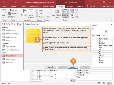 Form Design View Basics CustomGuide