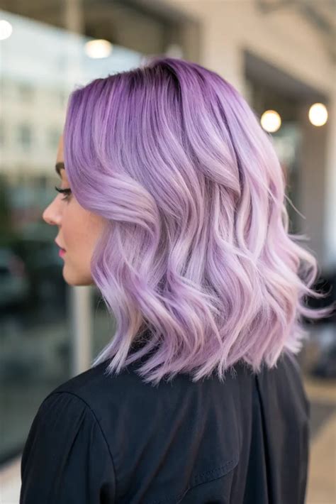 Pastel Lilac Hair Color Ideas Lavender Ombre Highlights And Bob Styles
