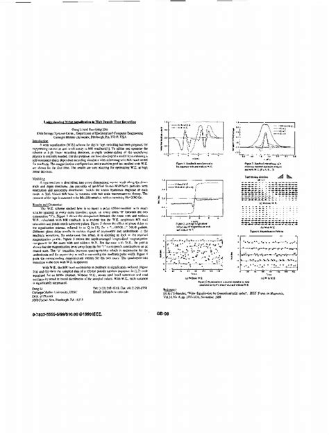 Understanding Write Equalization In High Density Tape Recording Ieee Conference Publication
