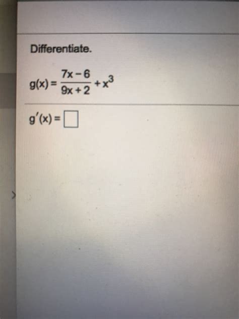 Solved Differentiate The Function 6x 5 Y 3 4x 9 Y