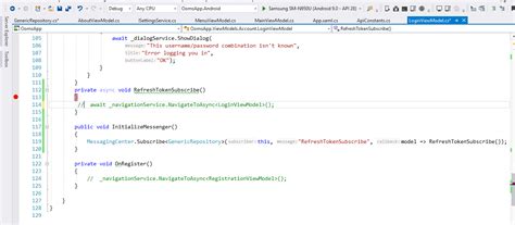 Xamarin How To Call Messagingcentersend From Genericrepository Stack Overflow