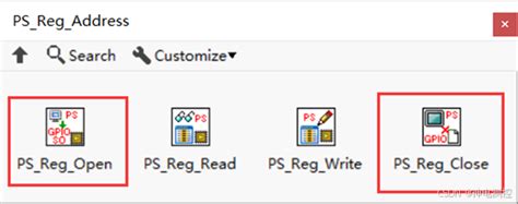 第6章＞＞实验6：psarm端linux Rt与pl端fpga之间（通过reg寄存器进行通信和交互） 《labview Zynq Fpga