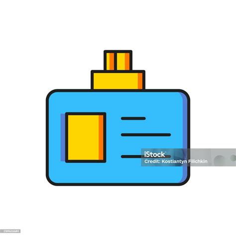 색상 식별 배지 아이콘이 흰색 배경에 고립되어 있습니다 프리젠 테이션 회사의 정체성 광고에 사용할 수 있습니다 그림자가 있는 평면으로 채워진 윤곽선 스타일입니다 벡터 0명에