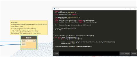 Workset Parameter Read Only Revit Dynamo