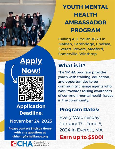 Youth Mental Health Ambassador Program Healthy Chelsea