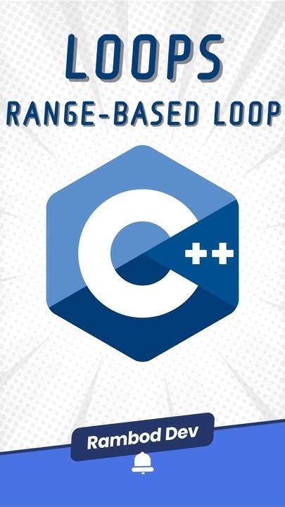 C Loops Range Based Loop Byte Sized Lessons Youtube