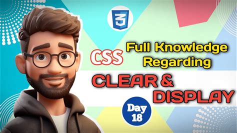 CSS CLEAR AND DISPLAY Lecture 18 Programming Site YouTube