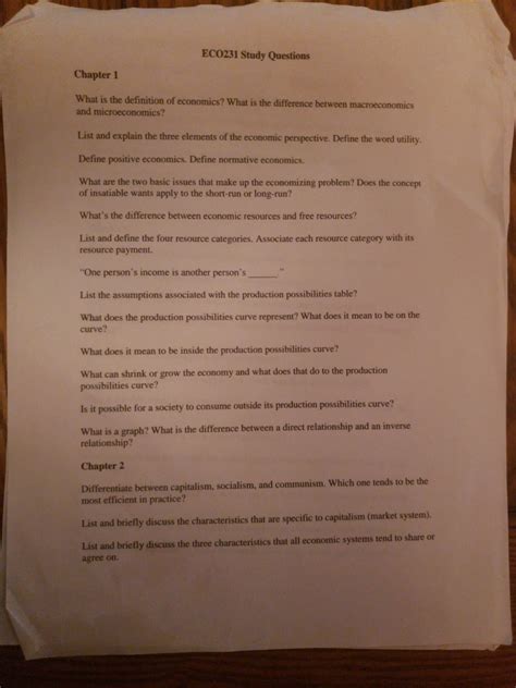 Solved ECO Study Questions Chapter What Is The Chegg Com