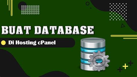 Cara Buat DataBase Di Hosting CPanel Tutorial CPanel YouTube