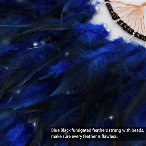 Badu Bg Приказно дърво на живота Ловец на сънища с перо кристален камък Лапис Лазули Ръчно