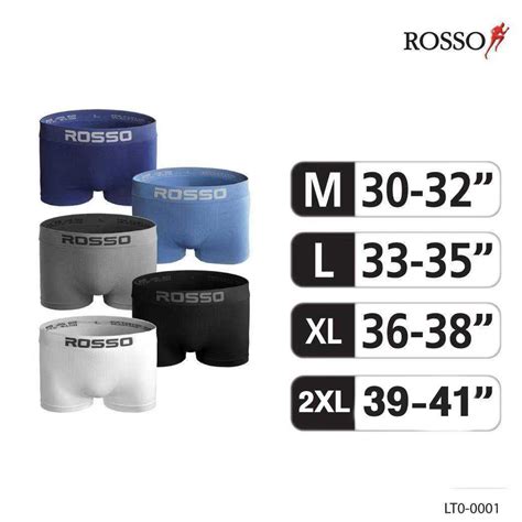 Rosso กางเกงในชาย Seamless Air ทรง Trunk กางเกงในไร้ตะเข็บ รุ่น Lt0 0001 1ตัว Line Shopping