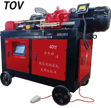 Pneumatic Automatic Reinforcing Steel Bar Thread Rolling Machine Rebar Thread Roller Screw
