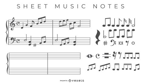 Sheet Music Note Vectors Free Vector Download