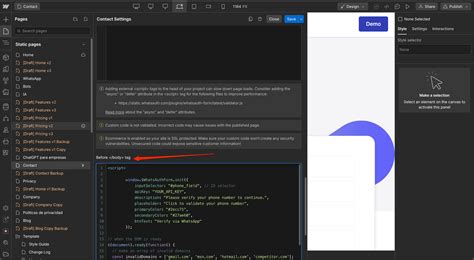 Whatsauth In Webflow Whatsauth Developers Docs