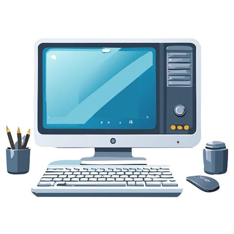 Webcomputer Graphics Desktop Computer Premium Ai Generated Vector