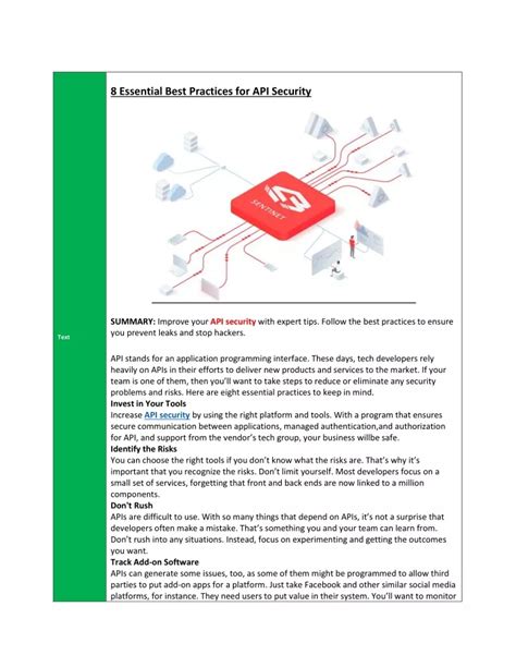 PPT Essential Best Practices For API Security PowerPoint Presentation ID