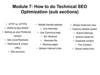 Professional Seo Syllabus PPT
