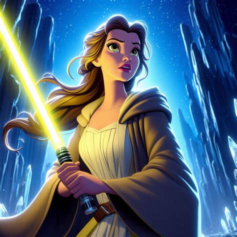 Belle Jedi Beauty Star Wars Disney Princess 01 By Odviously On