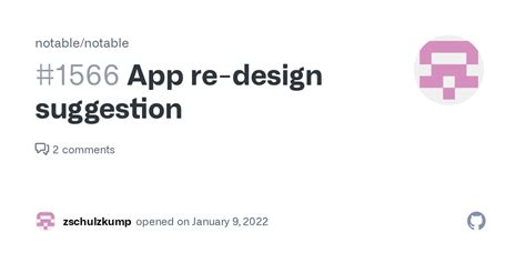 App Re Design Suggestion · Issue 1566 · Notablenotable · Github