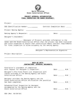 PROJECT APPROVAL AUTHORIZATION Doc Template PdfFiller
