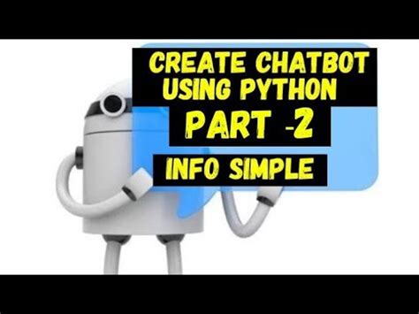 தமழ create a chatbot using python info simple YouTube